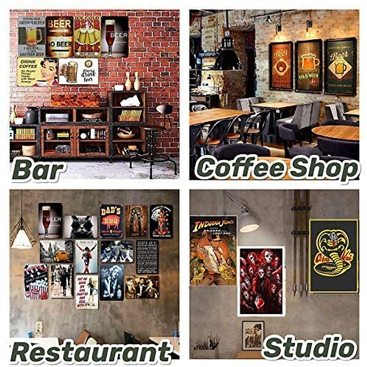 Shema Israel Jewish Prayer Hebrew English Tin Metal Sign Art Holiday Decoration Outdoor & Indoor Sign Wall Decoration Metal Poster 8x12 inch