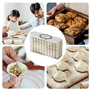 Dumpling Storage Box - Multilayer Household Storage Box, Easy To Use Dumpling Container | Stackable Storage Box With Date Recorder, Space Saving Dumpling Storage Box Suitable For Restaurant Freezer