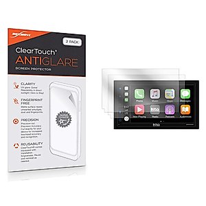BoxWave Screen Protector Compatible with BOSS Audio BVCP9685A - ClearTouch Anti-Glare (2-Pack), Anti-Fingerprint Matte Film Skin for BOSS Audio BVCP9685A, BOSS Audio BVCP9685A, BV800ACP