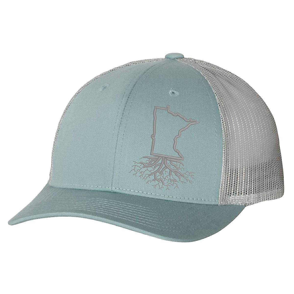 WYR Clothing Wear Your Roots Minnesota Low Profile Snapback, Grey, One Size - Adjustable