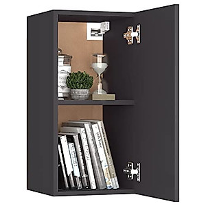 BynJoo Floating TV Stand with Storage Shelves,TV Entertainment Center,Wall Storage Cabinet,for Tv Units,Bathroom, Bedroom,Living Room or Office.Grey(12" x 11.8" x 23.6")