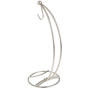 Spectrum Diversified Pantry Works Hanger Produce Saver Banana Holder & Kitchen Décor, Kitchen Countertop Fruit Tree & Hanging Fresh Food Storage, small, Satin Nickel