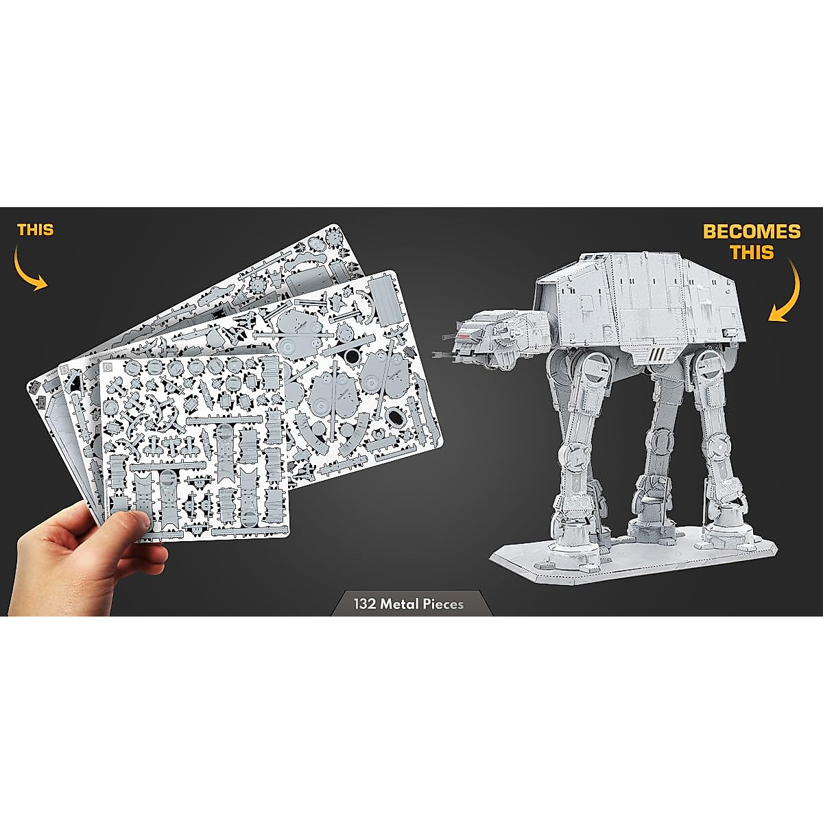 Metal Earth Premium Series Star Wars Imperial at-at 3D Metal Model Kit Fascinations