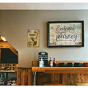 ERLOOD La Habana Cuba Mojito Drink Tin Sign Wall Retro Metal Bar Pub Poster Metal 12 X 8