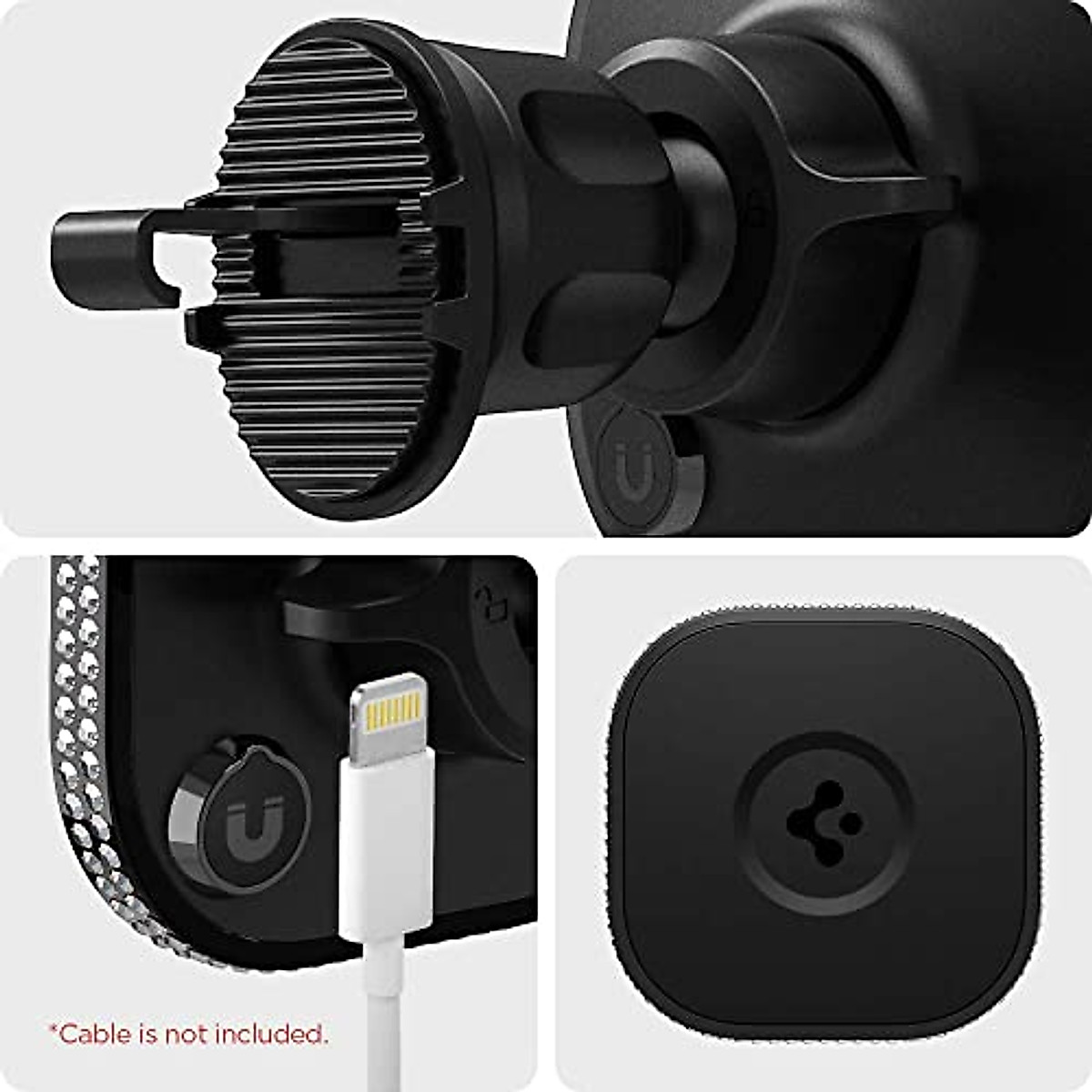 Spigen OneTap Bling Designed for Magsafe Car Vent Mount Hand Placed 176 Bling Rhinestones Compatible with iPhone 13 and 12 Models (Magnetically Levitate iPhone 13,12 Models Even The Max Model)