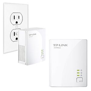 TP-Link AV200 Nano Powerline Adapter Starter Kit, up to 200Mbps (TL-PA2010KIT)