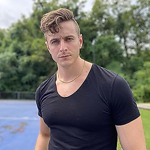 Jstyle 3.5mm Cuban Link Chain Necklace for Mens Boys Women Black Silver Gold Tone Chains for Men 3 Pcs 20 inch Chain