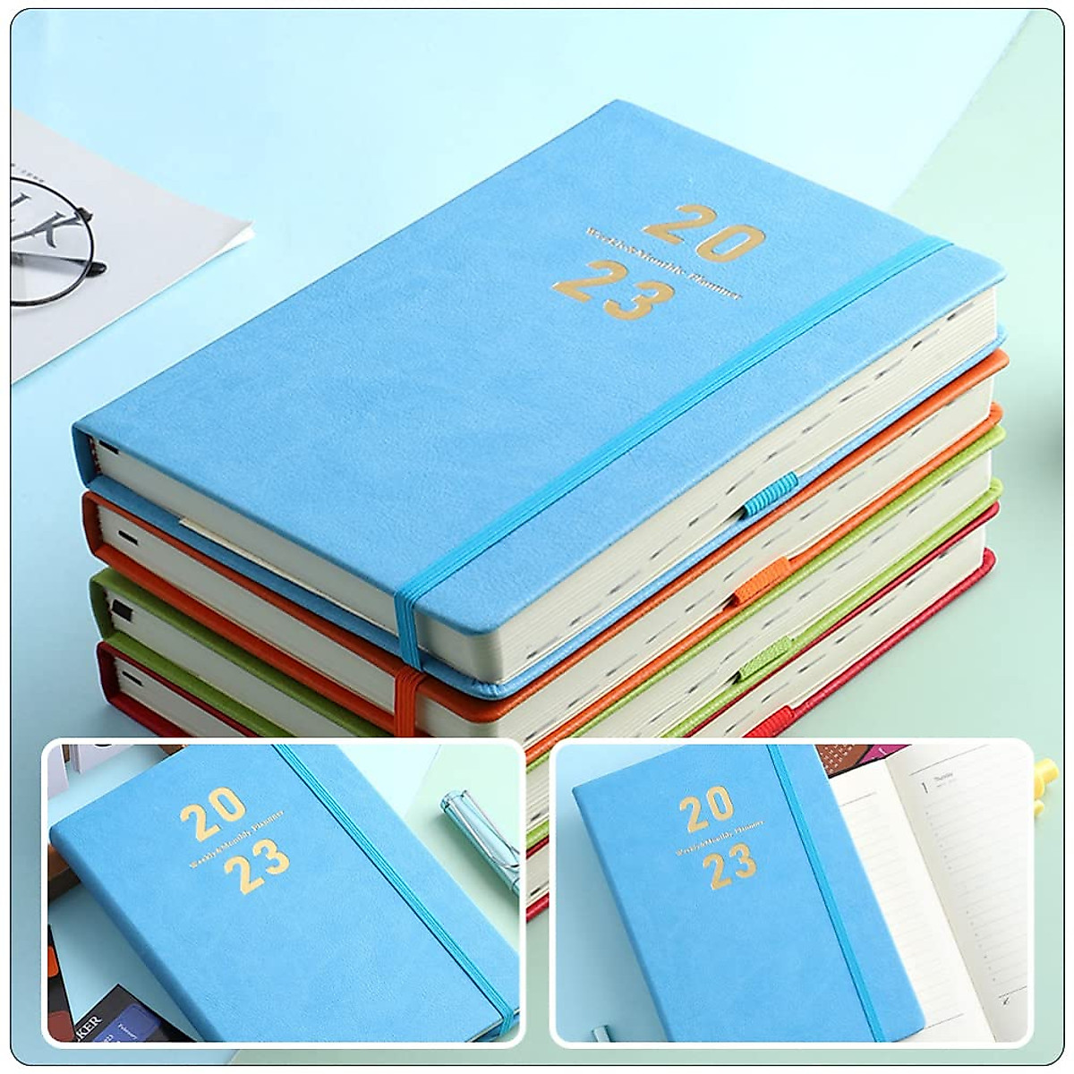 Zerodeko 2023 Calendar Notebook 365 Day Journal Notepad Schedule Book Daily Weekly Appointment Book Time Management Manual Planner