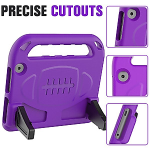 LEDNICEKER Kids Case for H D 8 & Plus 2020 & 2022 - Lightweight Shockproof Handle with Stand Kid-Proof Case for H D 8 inch Tablets (2022/2020 Release) - Purple