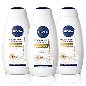 Nivea Nourishing Botanical Blossom Body Wash, Pack of 3, 20 Fl Oz Bottles