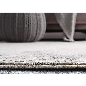 SAFAVIEH Meadow Collection 5'3" x 7'6" TaupeGrey MDW184E Modern Abstract Area Rug