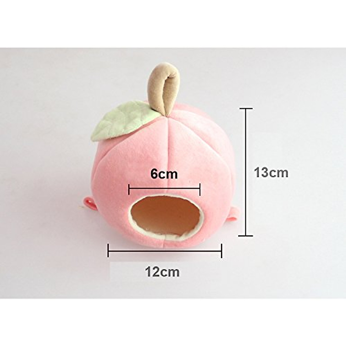 Mummumi® Small Animals House Small Pet Hamster Hanging Bed House Hammock Cute Furit Winter Warm Fleece Guinea Pig Hedgehog Chinchilla Bed House Cage Nest Hamster Accessories (Pink)