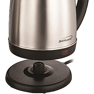 Brentwood KT-1800 2L Stainless Steel Cordless Electric Kettle