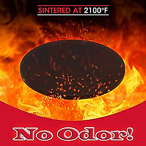 Unicook Non Stick Glazed Pizza Stone 10.25 Inch, Double Sided Pizza Stone for Oven and Grill, Round Baking Stone, Black Ceramic Cooking Stone, Thermal Shock Resistant, Perfect for Pizza, Bread, Cookie