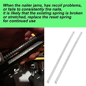 Nailer Springs for DEWALT DCN692 DCN690 DCN6901 N233943 N386480 DCN21PLB DCN21PLM1 DCN693M1 DCN690B BCF30PTB DCN692M1 Reset Replacement Kit