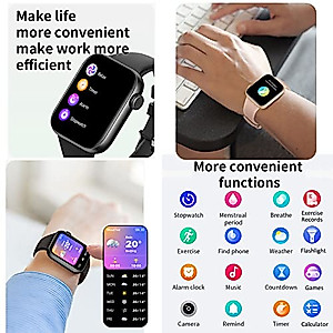 Smart Watch ２０２３ (Answer Make Calls/Voice Control), 1.85‘’ Screen Fitness Watches with 100+ Sports Blood Oxygen Heart Rate Sleep Monitor, SmartWatch for Women Men for Android iOS Phones (Gold)