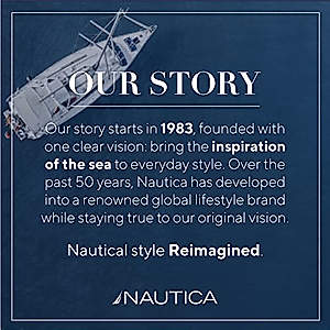 Nautica 3-Section Auto-Open Auto-Close Umbrella - Sturdy Rainy Day Protection with Ergonomic Rubber Coated Handle