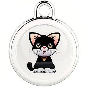 Waterproof GPS Pet Tracker, Item Locator, Buzzer with LED Light, Find Lost Pet Cats, Dogs or Items, Collars, Ropes and Keys Available, Pattern: Cat 1 Piece