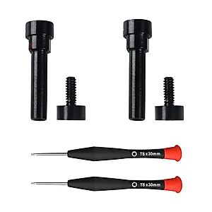 QC35 Hinge Screws as Same as the OEM QuietComfort 35 Metal Hinge Swivel Screw Hinge Pins Replacement Parts Accessories Compatible with Bose QuietComfort 35 II/QC35 II/QC35/QC45/QC25 Headphones (Black)