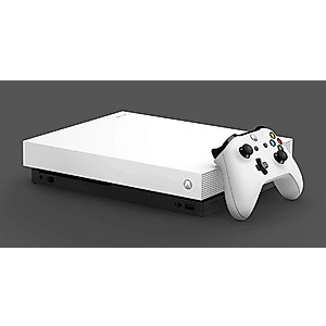 Microsoft Xbox One X Console 1TB HDD Console with Wireless Controller Xbox One X Enhanced, HDR, Native 4K, Ultra HD White (Renewed)