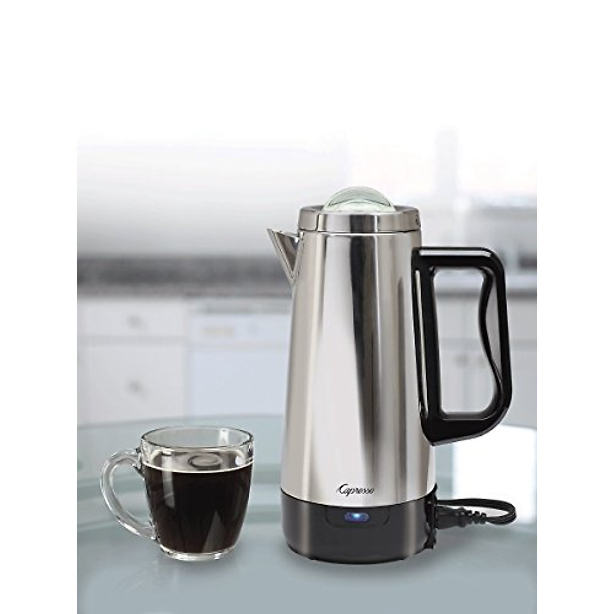 Capresso 12 Cup Perk Coffee Maker, Stainless Steel
