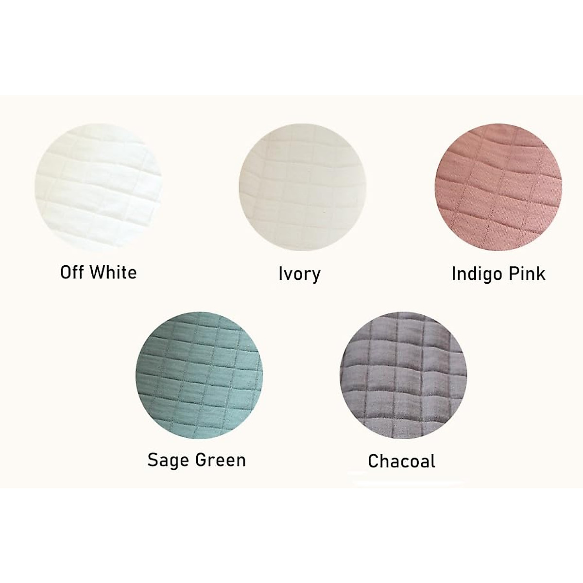 Square Pre Quilted Triple Layer Jersey Fabric by The Yard Knit, Daimaru Double Faced 60" Wide CM Kind Solid (Sage Green)