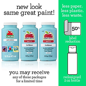 Apple Barrel Acrylic Paint in Assorted Colors (16 Ounce), 21148 Black