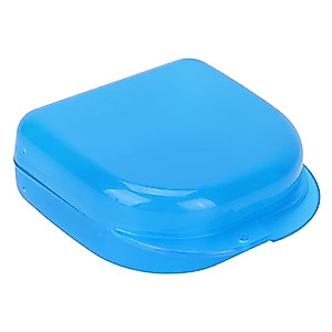 Denture Case, Compact Portable Dustproof Denture Storage Box 4pcs Plastic Mellow Firm Sturdy for Dental Clinic for Home Travel for Men Women