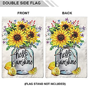 Garden Flag Sunflowers Summer Outdoor Yard Flags for Garden Decor Double Sided 12.5X18 Inch (04-sunflower)