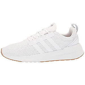 adidas Men's Racer TR21 Running Shoe, White/White/Grey, 10