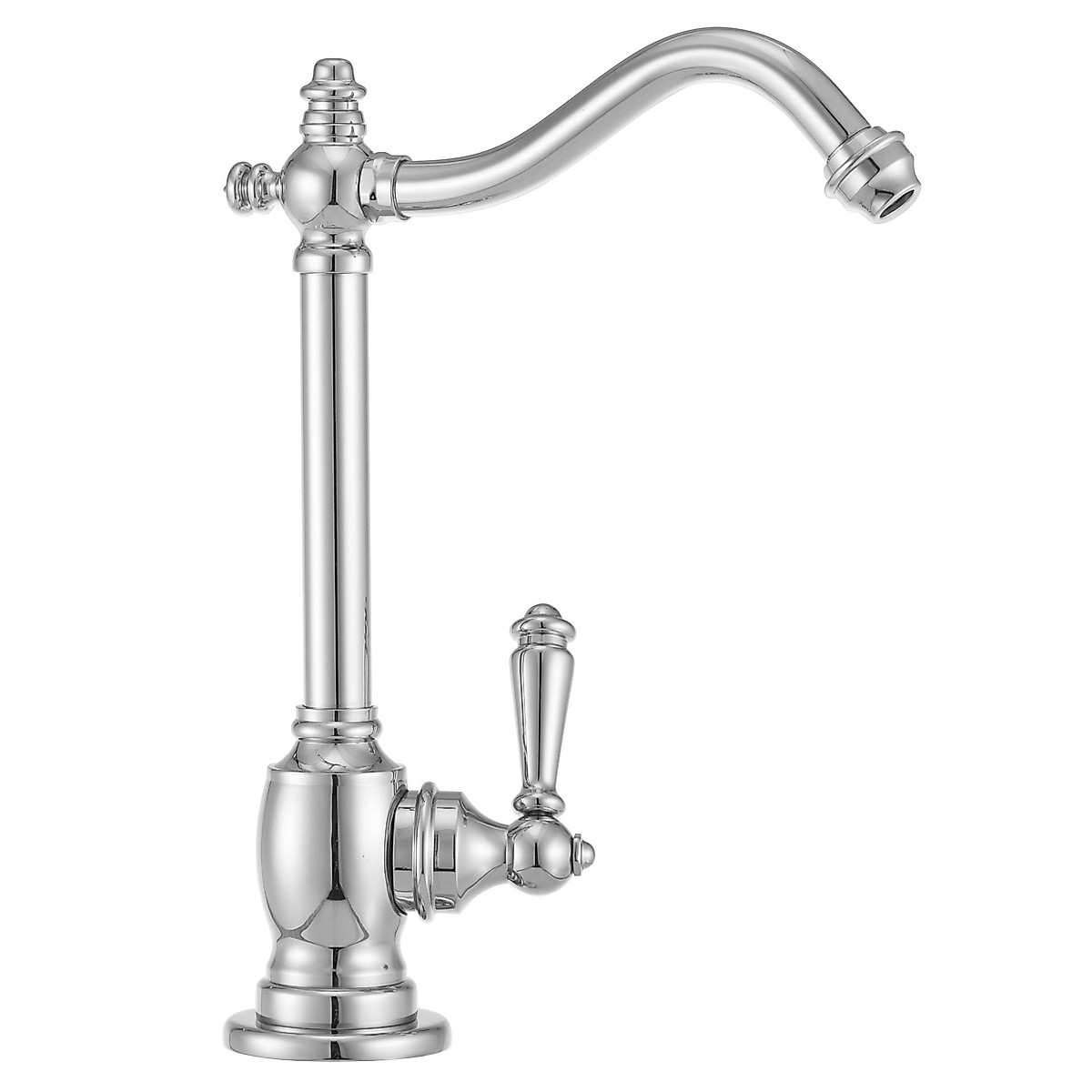 Westbrass D204HFP-26 Victorian 9" 1-Handle Hot Water Dispenser Faucet with Instant Heating Tank System, Polished Chrome
