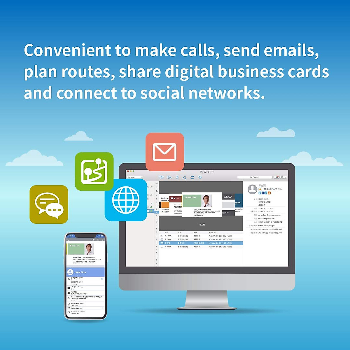 PenPower WorldCard Cloud (1-Year Subscription, 1 Users) - Save and Manage Your Contacts on The Cloud.