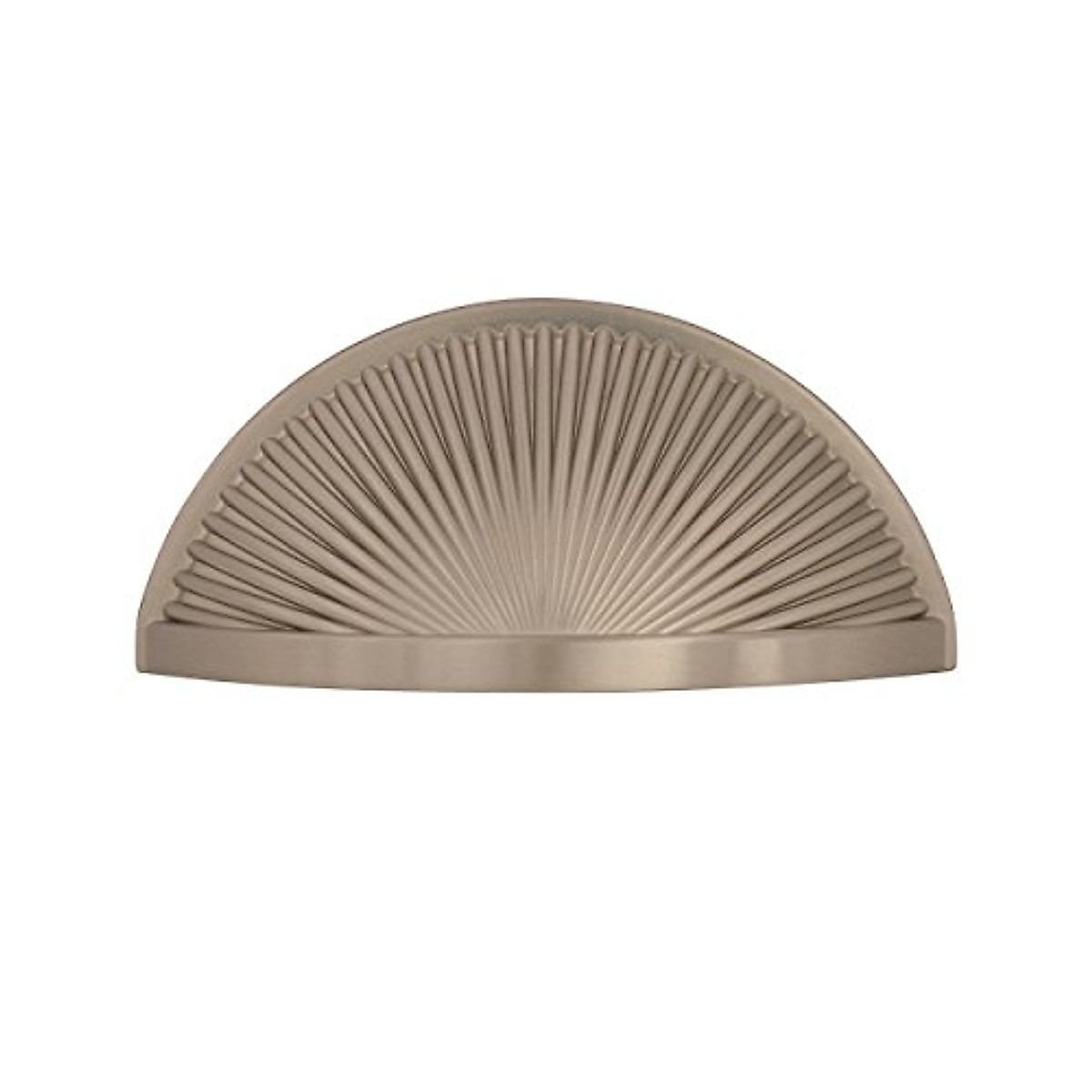 Amerock | Cabinet Cup Pull | Satin Nickel | 3 inch (76 mm) Center to Center | Sea Grass | 1 Pack | Drawer Pull | Drawer Handle | Cabinet Hardware