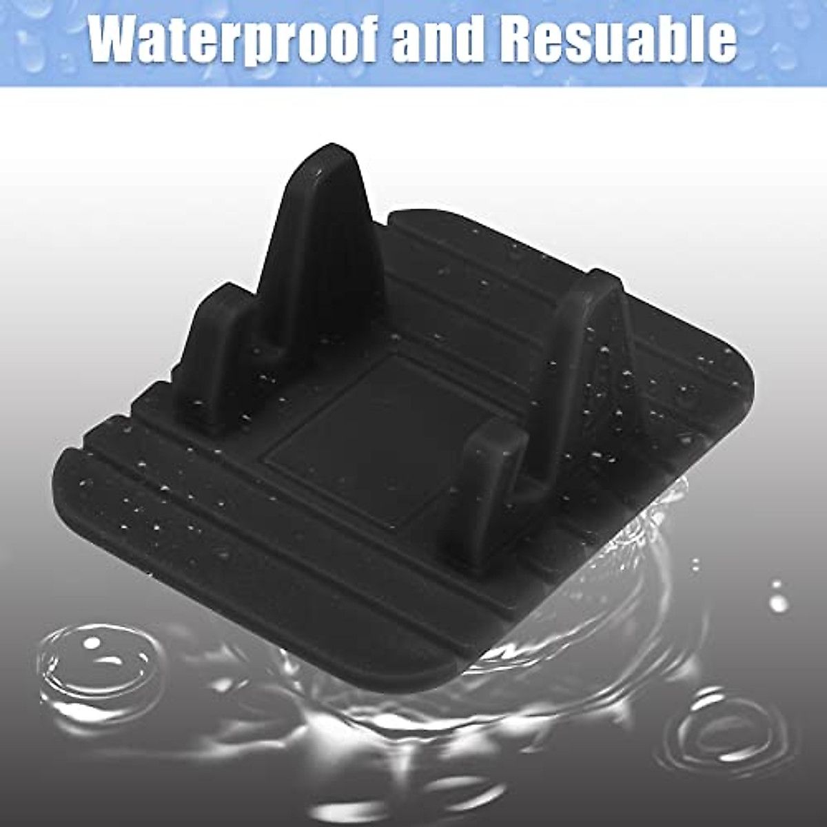 X AUTOHAUX Phone Holder for Car Universal Anti-Slip Dashboard Car Vehicle Cellphone Mobile Phone Pad GPS Mounting Mat Black