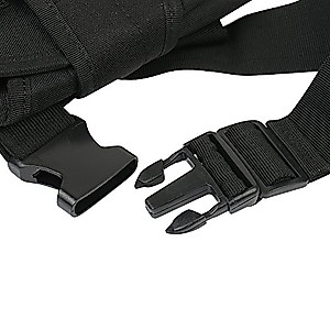 Nehostertfy Adjustable Leg Holster, Black Tactical Thigh Holster for Pistols, Drop Leg Holster Right Hand