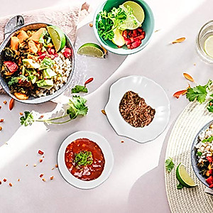 Hemoton Serving Tray Round 6pcs Melamine Seasoning Dish Mini Shell Shape Sushi Soy Dipping Bowl Appetizer Plates Serving Saucers Small Tea Bag Holder for Kitchen Home Accessory Tray