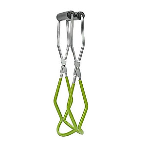 Canning Jar Lifter Tongs Stainless Steel Jar Lifter with Grip Handle for Safe and Secure Grip