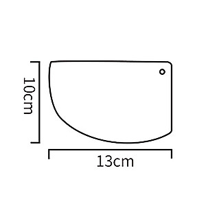 Pink curved plastic scraper Cake cream scraper (size: length 5.3 inches × width 3.7 inches)