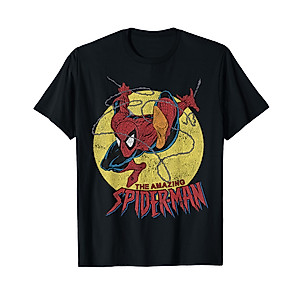 Marvel The Amazing Spider-Man Vintage Jump Logo T-Shirt