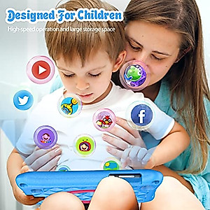 VASOUN Kids Tablet 7 Inch Tablet for Toddlers, Android 11 Tablet 2GB RAM 32GB Storage with WiFi Dual Camera, Parental Control Mode Google Playstore YouTube Netflix for Boys Girls (Blue)