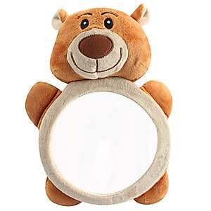 Soft Bear Frame Baby Car Mirror, Rear Facing Mirrors, Backseat Baby Mirror, Rear View Car Mirror, Shatterproof