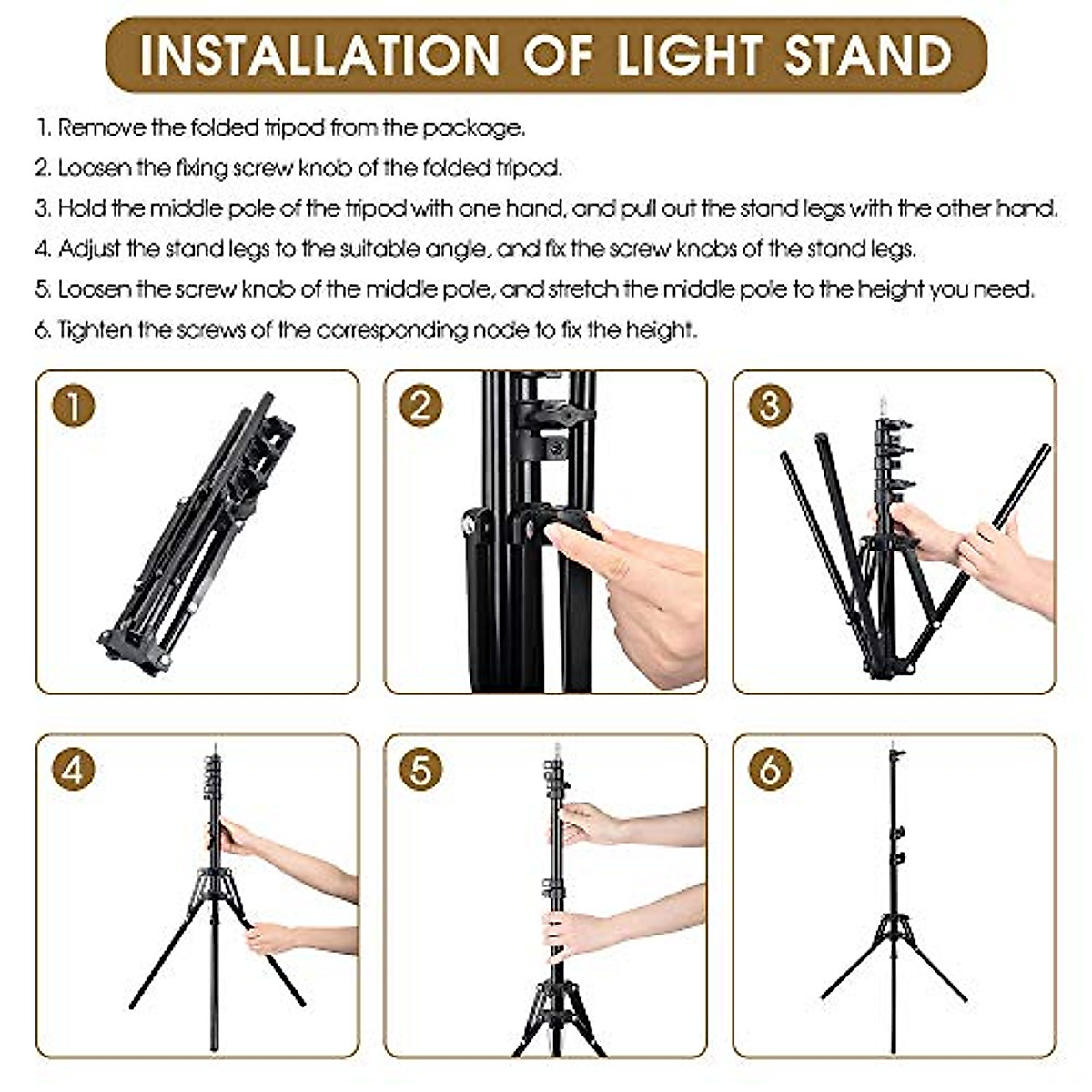 13 inch Ring Light with Floor Tripod and Desk Stand(Ringlight Kit Totally 74" Tall), LED Circle Light with Phone Holder, for Photo Selfie, Video Recording, Zoom Meeting