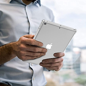 Case for iPad 9th/8th/7th Generation for iPad 10.2 Case 2021&2020&2019, Transparent Clear Shockproof TPU Protective Case (Clear)