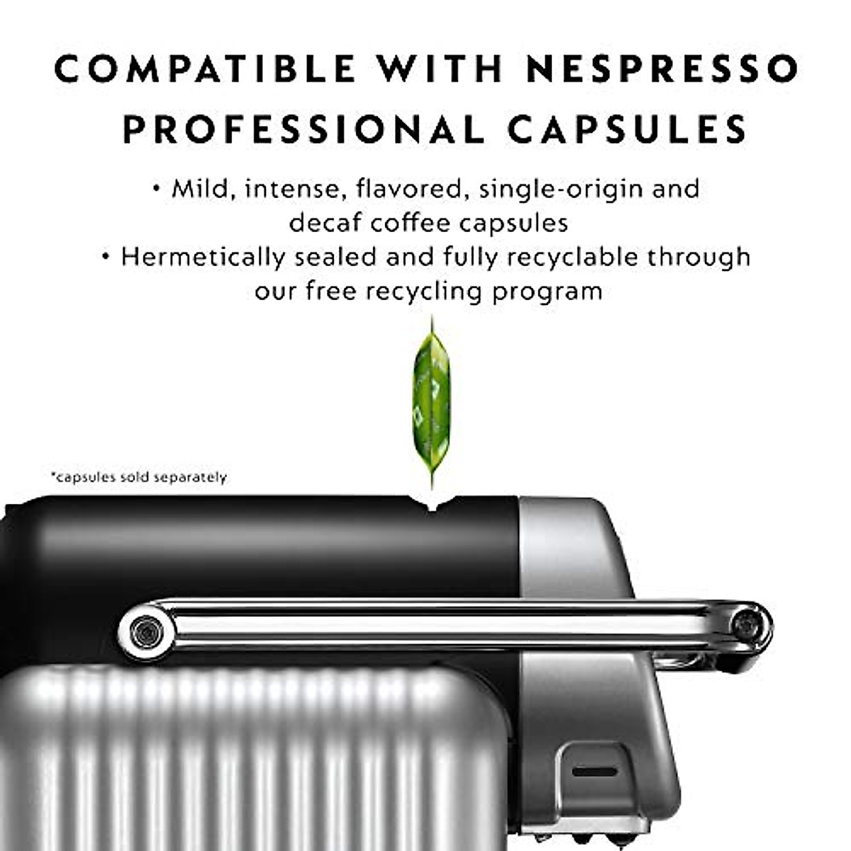 Nespresso Professional Coffee Maker Starter Bundle, Zenius Professional Coffee Machine, Presentation Box for Nespresso Capsules