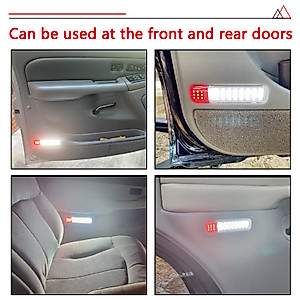 GZZTORES 4PCS Led Doors Panel Light Interior Courtesy Lights Compatible with Chevy Silverado GMC C/K,Sierra 1500 2500 3500, Suburban, Avalanche, Hum-mer H2 Yukon