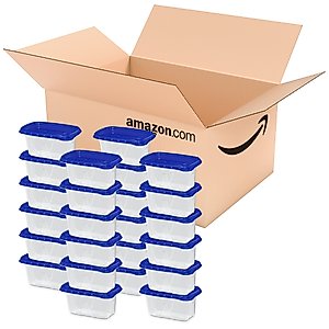 Ziploc Food Storage Meal Prep Containers Reusable for Kitchen Organization, Smart Snap Technology, Dishwasher Safe, Mini Rectangle, 24 Count