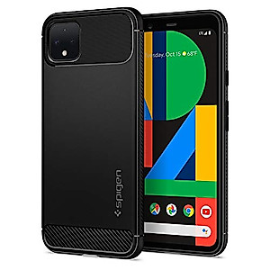 Spigen Rugged Armor Designed for Google Pixel 4 Case (2019) - Matte Black