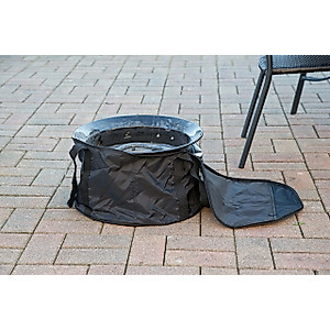 Heininger 5995 58,000 BTU Portable Propane Outdoor Fire Pit Includes Carry Bag