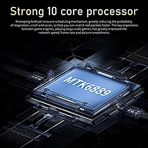 Unlocked Cell Phone, 4.5in White Mobile Phone for Smart Phone 4GB RAM 32GB ROM Dual SIM Phone, MTK6889 Deca Core, 5MP 13MP Camera, 4950mAh Battery