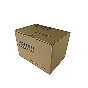 DIGITEN Water Flow Control Meter LCD Display Controller+G1" Water Flow Hall Effect Sensor Flow Meter 1-60L/min+G1" Solenoid Valve Normally Closed N/C+DC 12V Power Adapter
